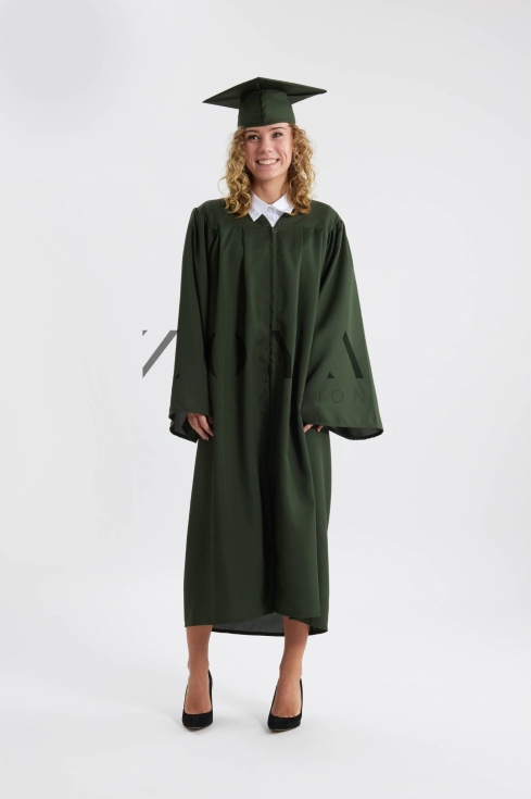 Zelena diplomska toga s kapom - ZOYA Fashion